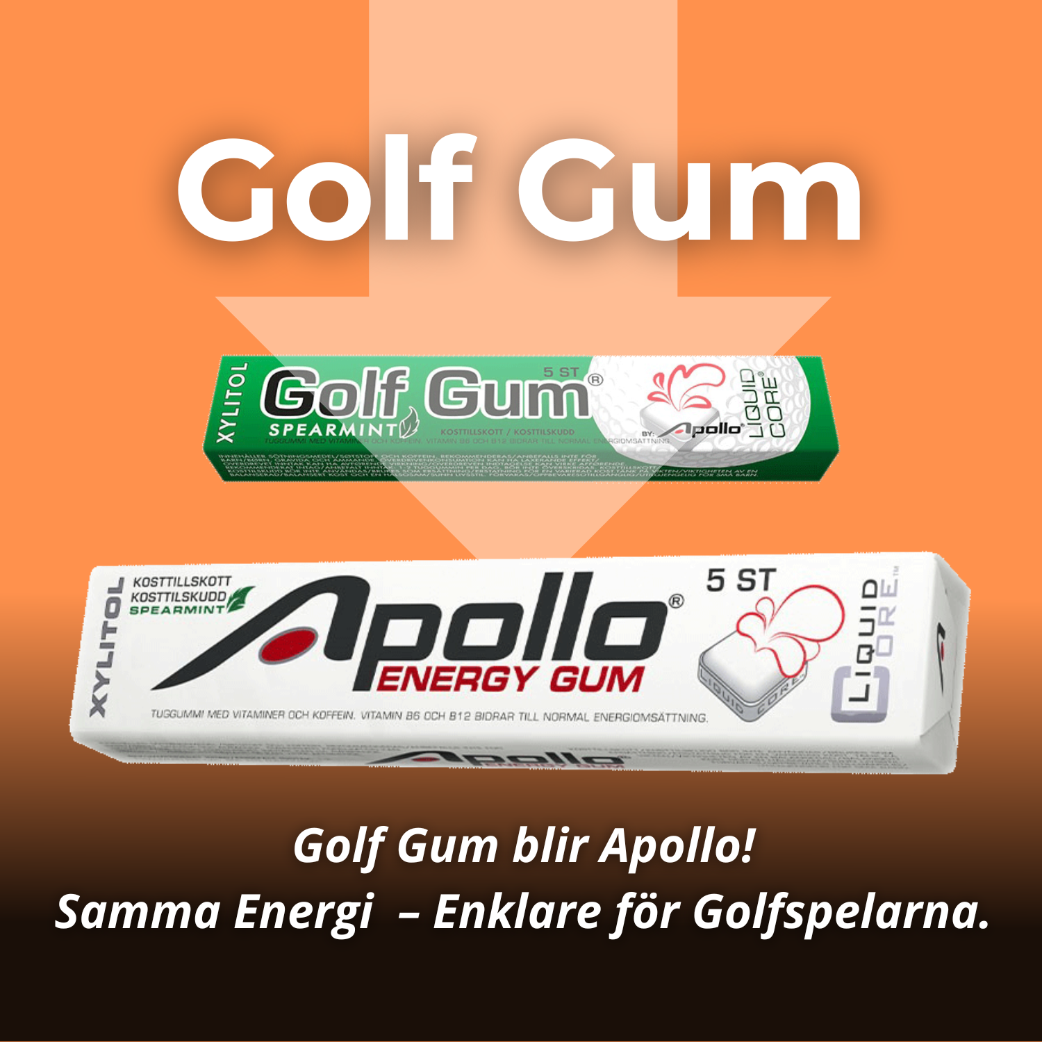 Golf Gum - Köp Energituggummi Online - Omedelbar Energi & Fokus | Apollo
